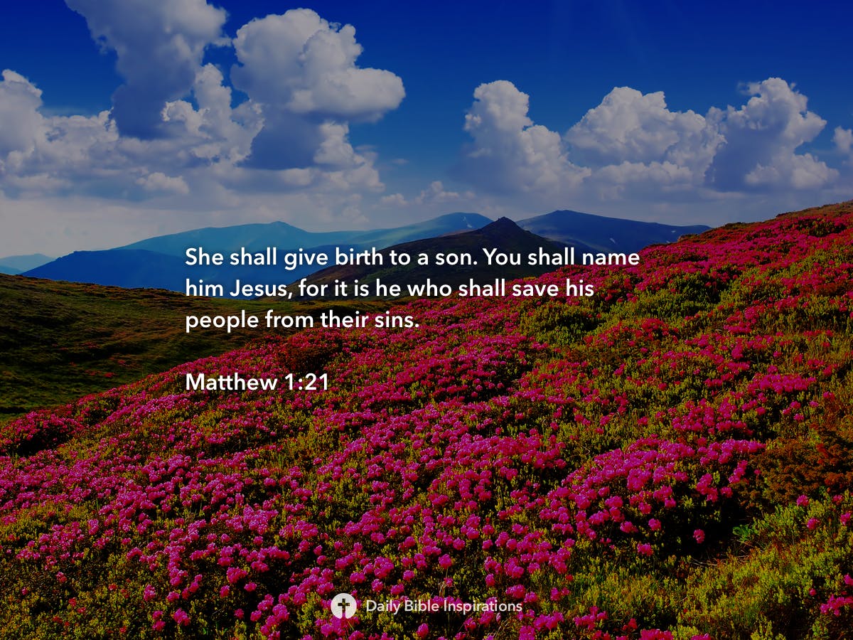 Matthew 1:21 - Daily Bible Inspirations