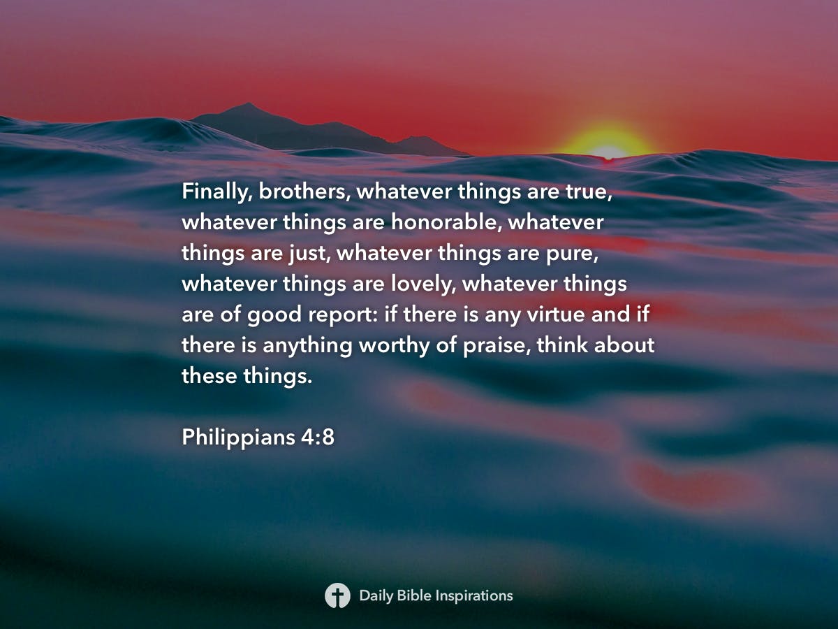 Philippians 4:8 | Daily Bible Inspirations