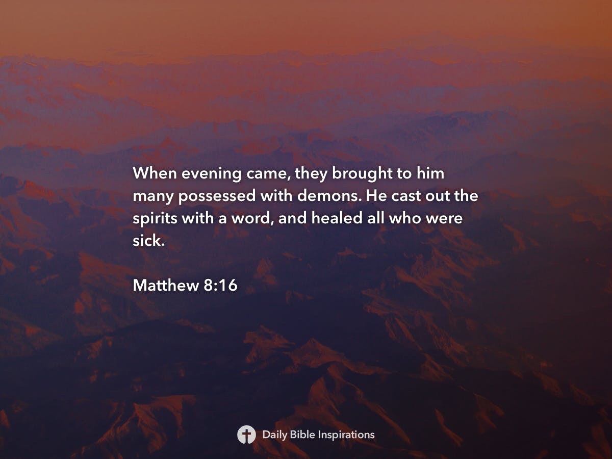 Matthew 8:16 - Daily Bible Inspirations