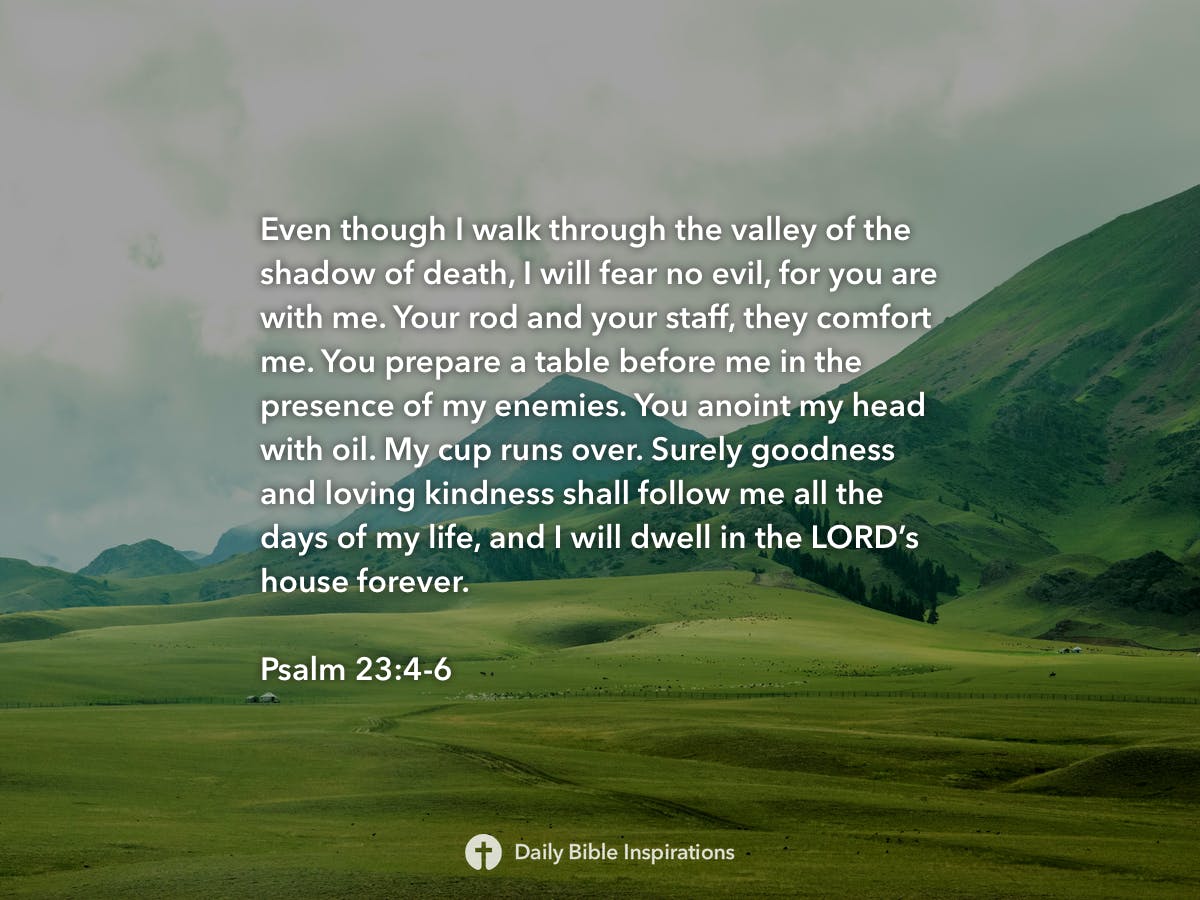 Psalm 23 4 6 Daily Bible Inspirations
