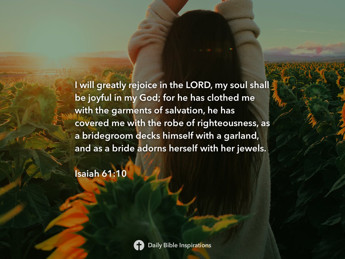 Isaiah 61 10 Daily Bible Inspirations