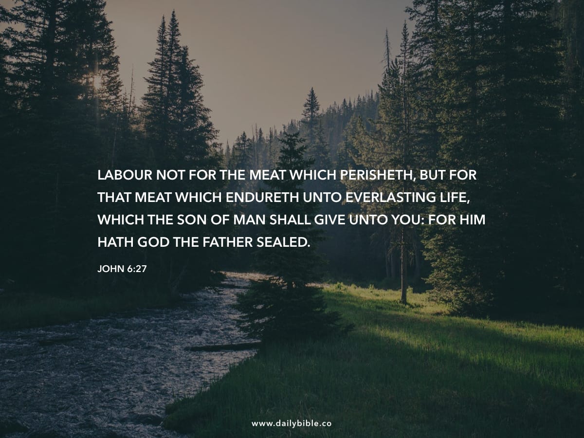 John 6:27 - Daily Bible Inspirations