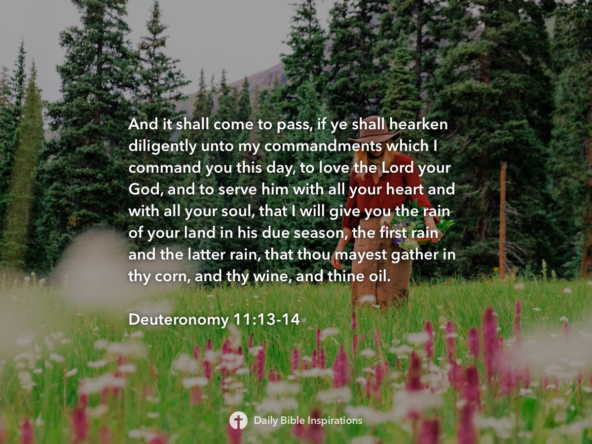 Deuteronomy 11:13-14 | Daily Bible Inspirations