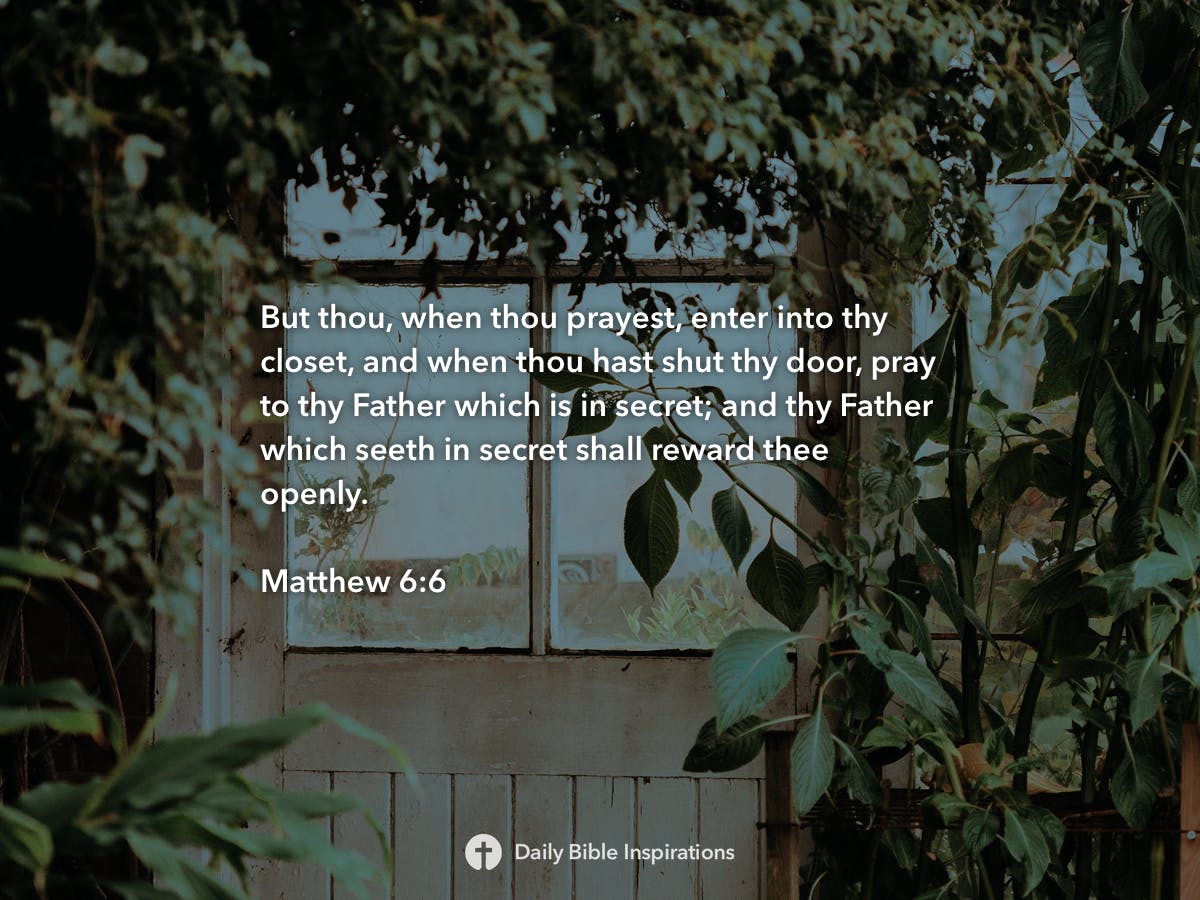 Matthew 6:6 - Daily Bible Inspirations
