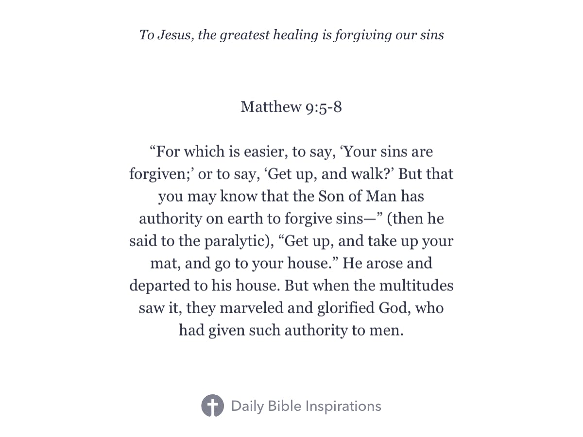 Matthew 9:5-8 - Daily Bible Inspirations