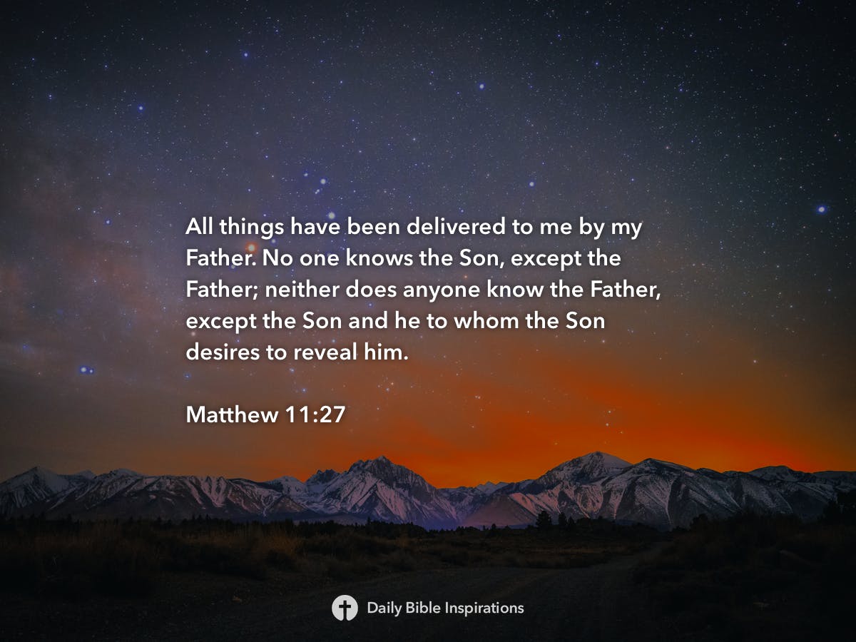 Matthew 11:27 | Daily Bible Inspirations