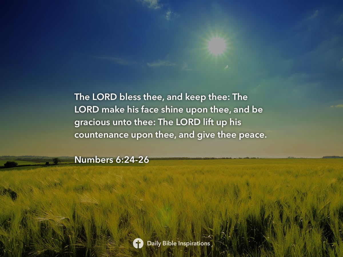 Numbers 6:24-26 - Daily Bible Inspirations