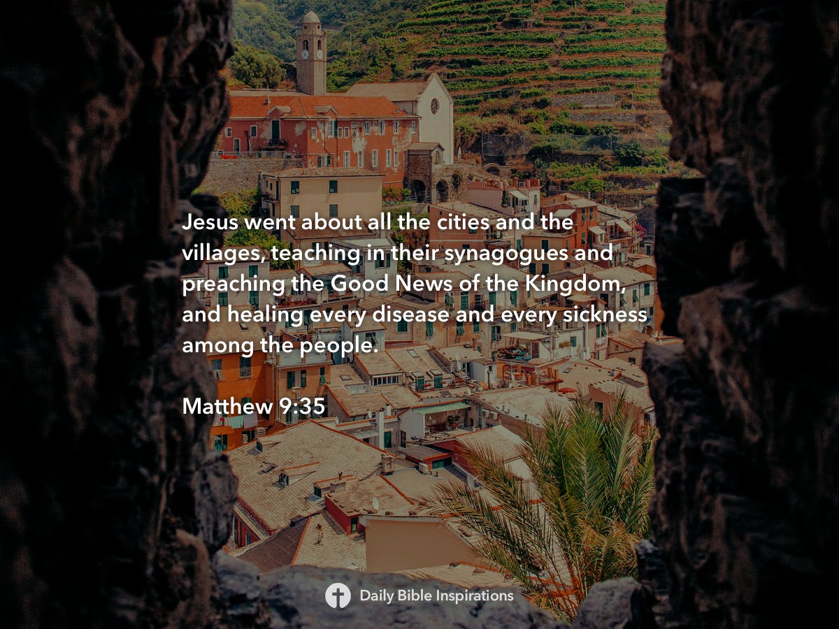 Matthew 9:35 - Daily Bible Inspirations