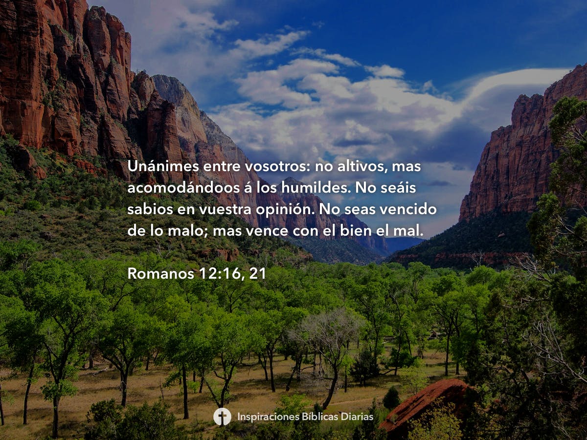 Romanos 12:16, 21 | Inspiraciones Bíblicas Diarias
