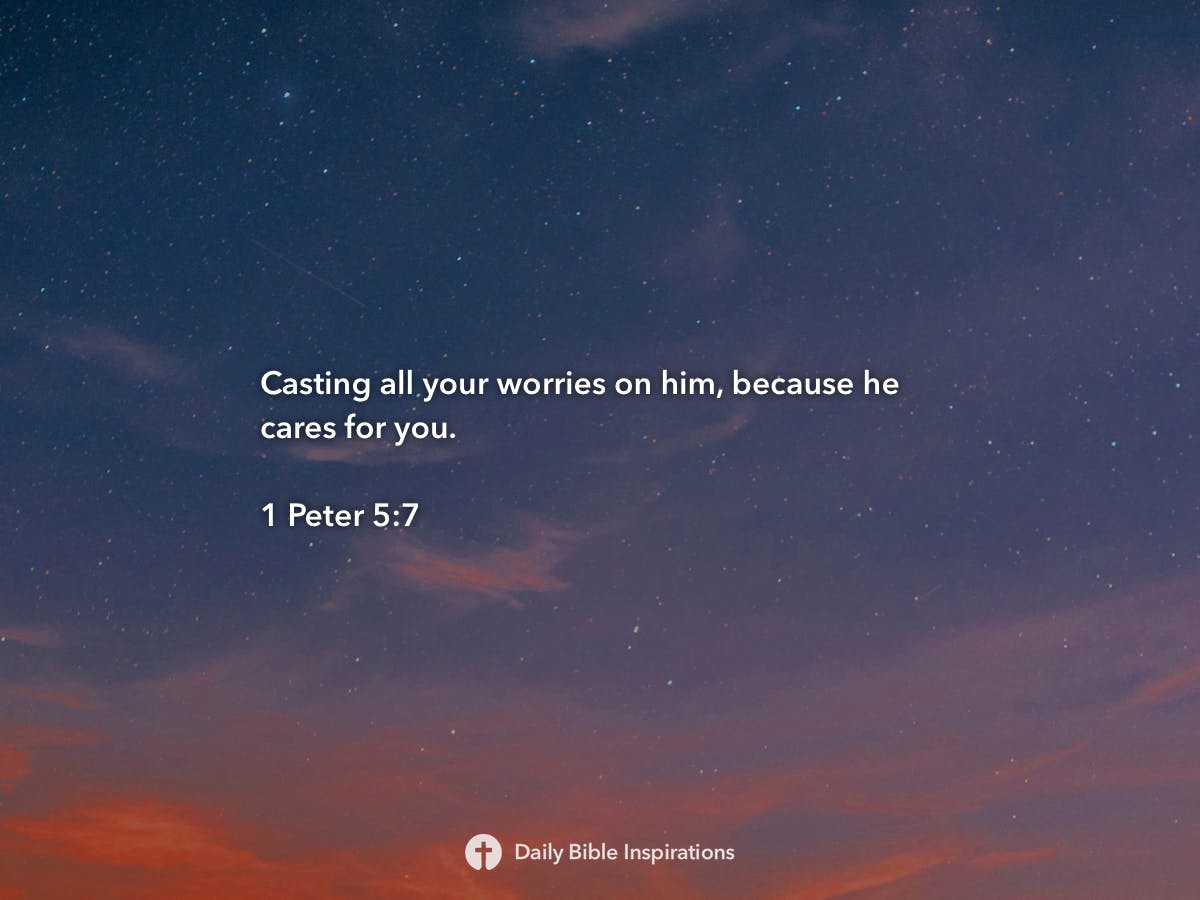 1 Peter 5:7 - Daily Bible Inspirations