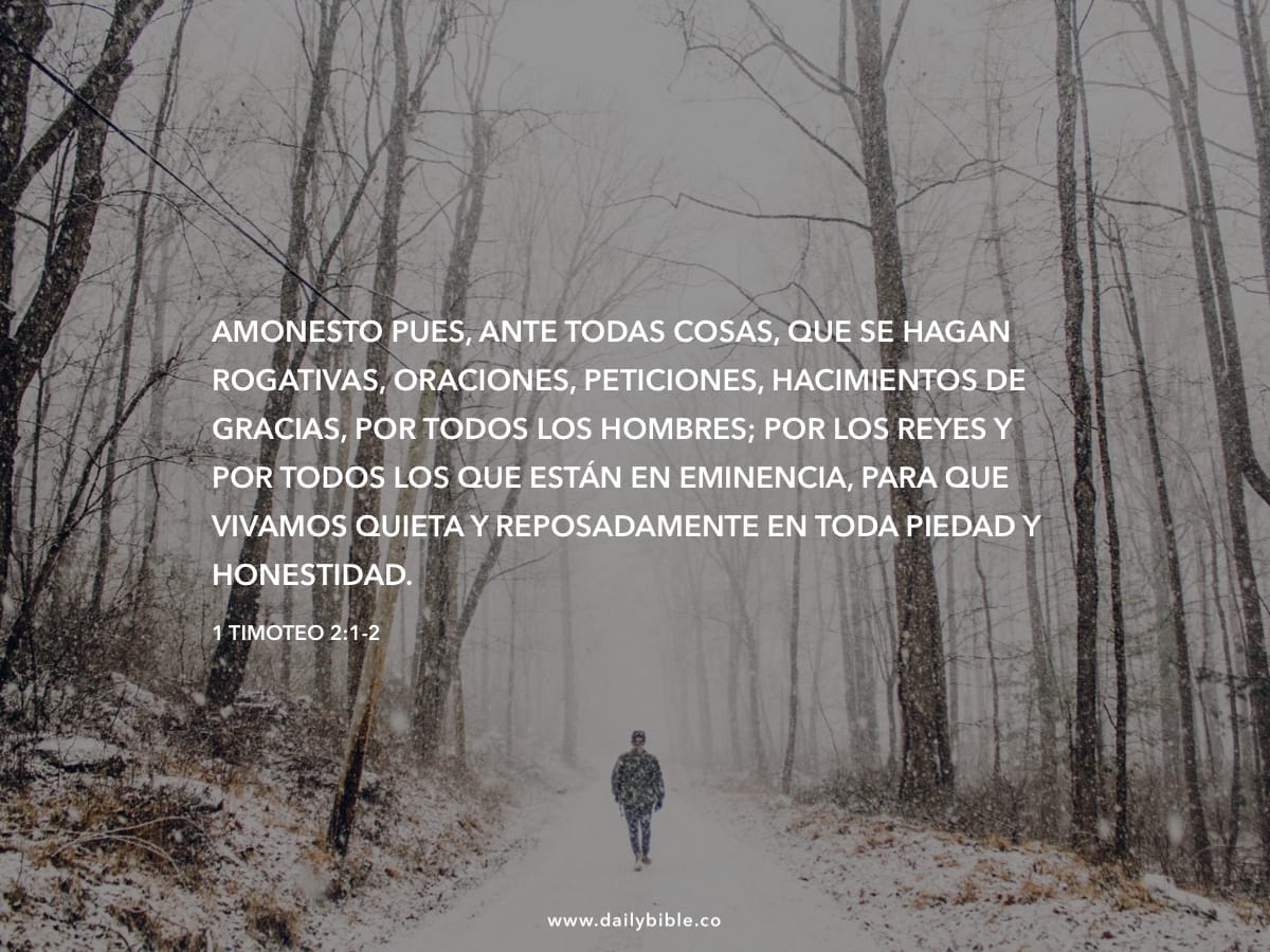1 Timoteo 2:1-2 - Inspiraciones Bíblicas Diarias