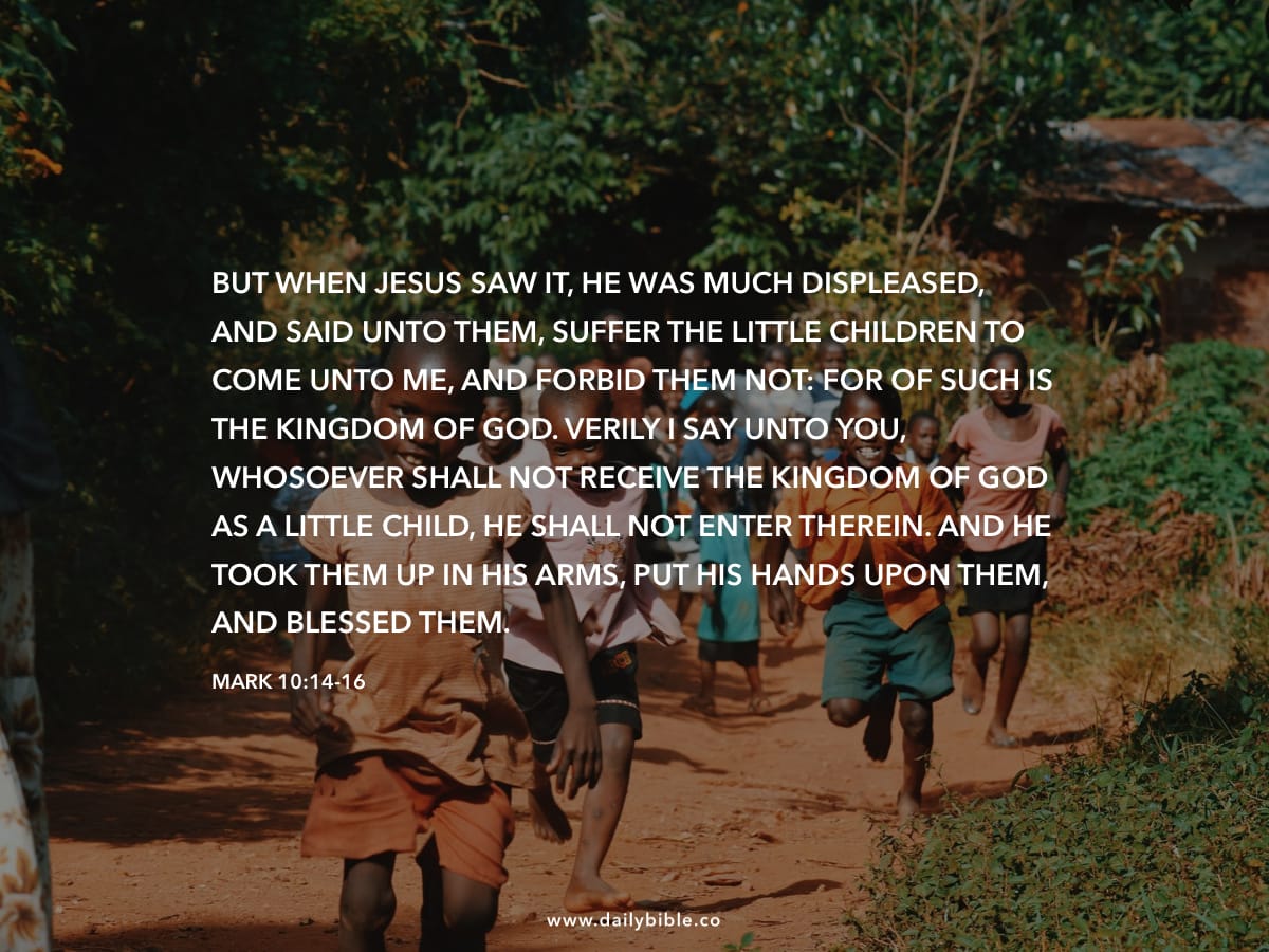 Mark 10:14-16 - Daily Bible Inspirations