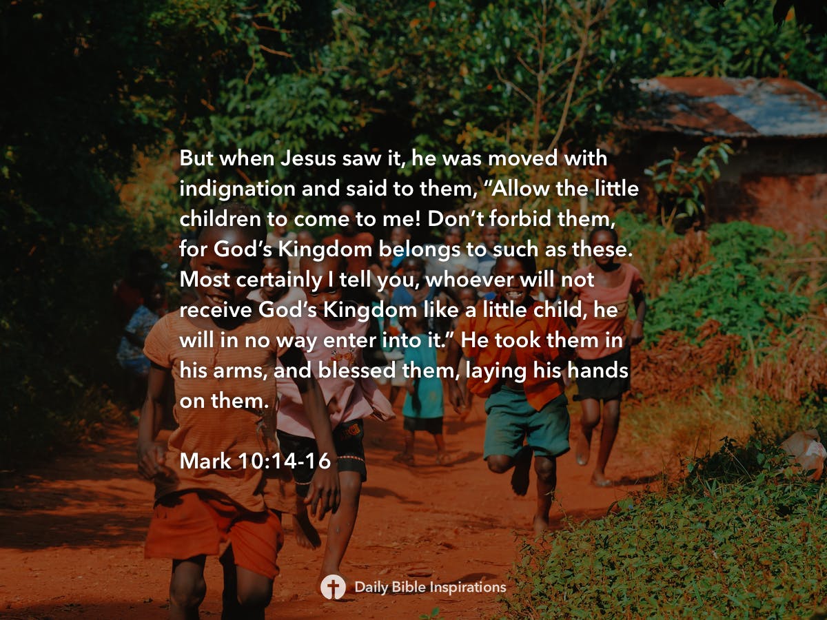 Mark 10:14-16 - Daily Bible Inspirations