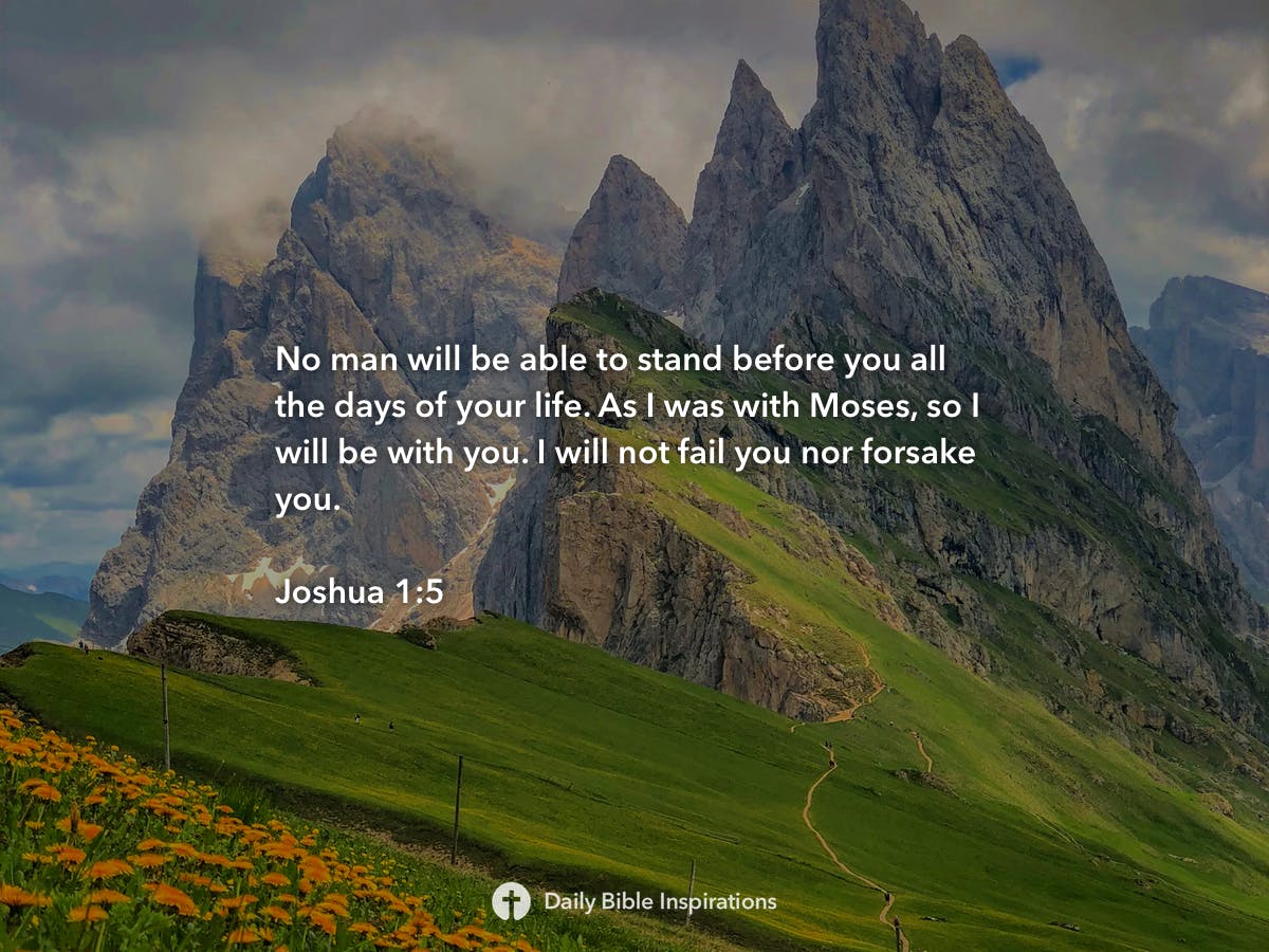 Joshua 1:5 - Daily Bible Inspirations