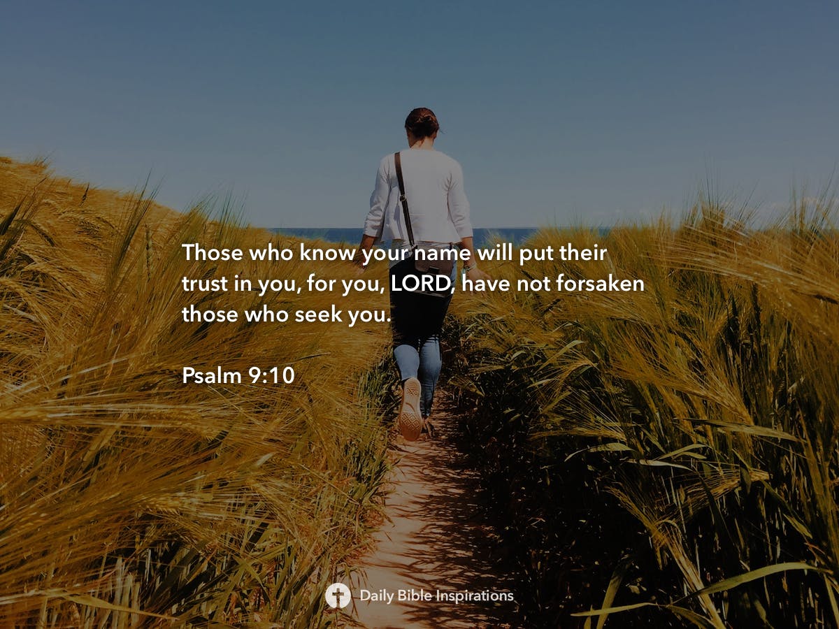 Psalm 9:10 - Daily Bible Inspirations