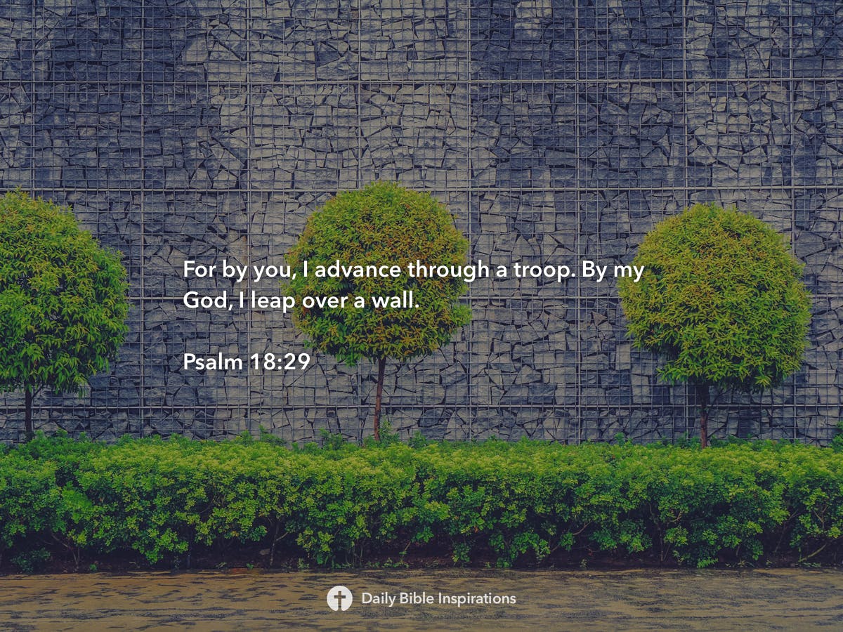 Psalm 18:29 - Daily Bible Inspirations