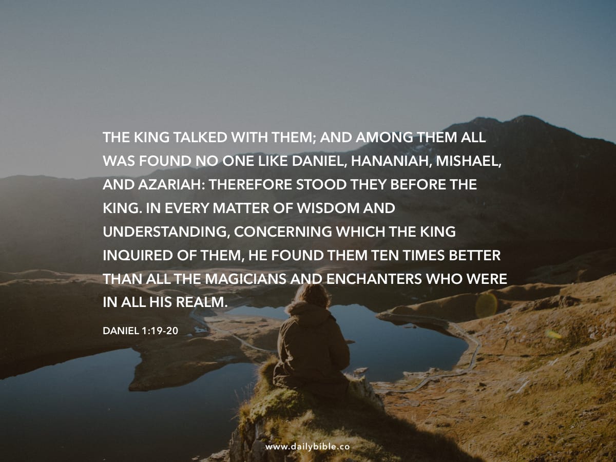 Daniel 1:19-20 - Daily Bible Inspirations
