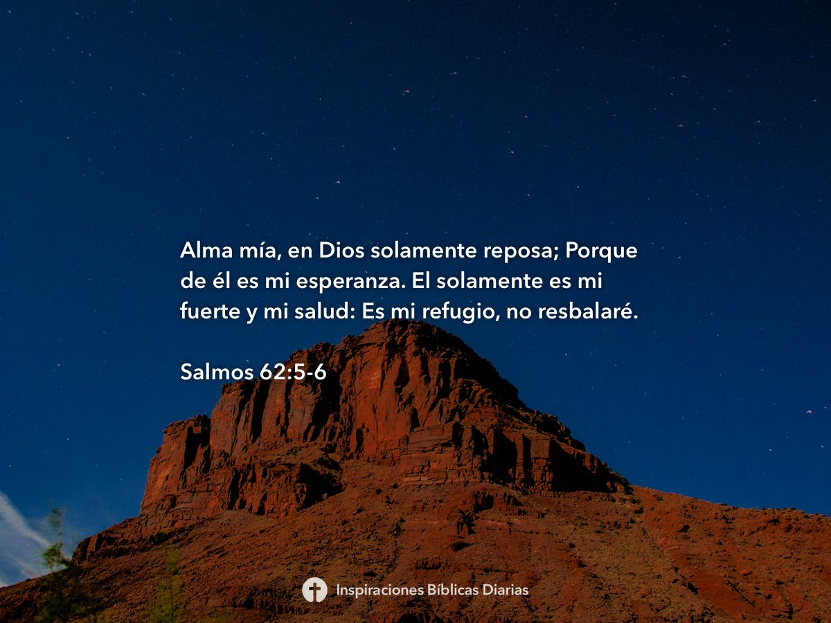 Salmos 62:5-6 - Inspiraciones Bíblicas Diarias