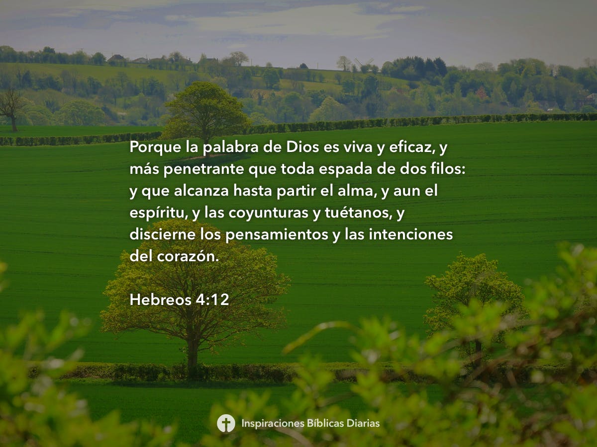 Hebreos 4:12 - Inspiraciones Bíblicas Diarias