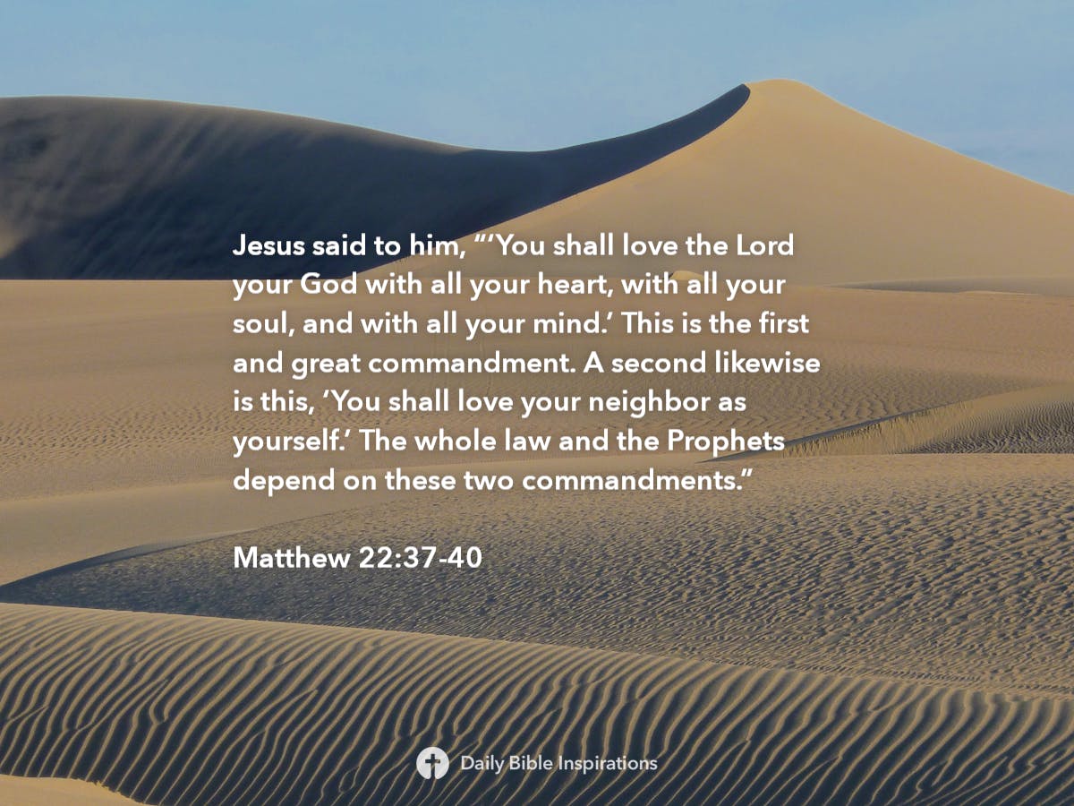 Matthew 22:37-40 - Bible Inspirations