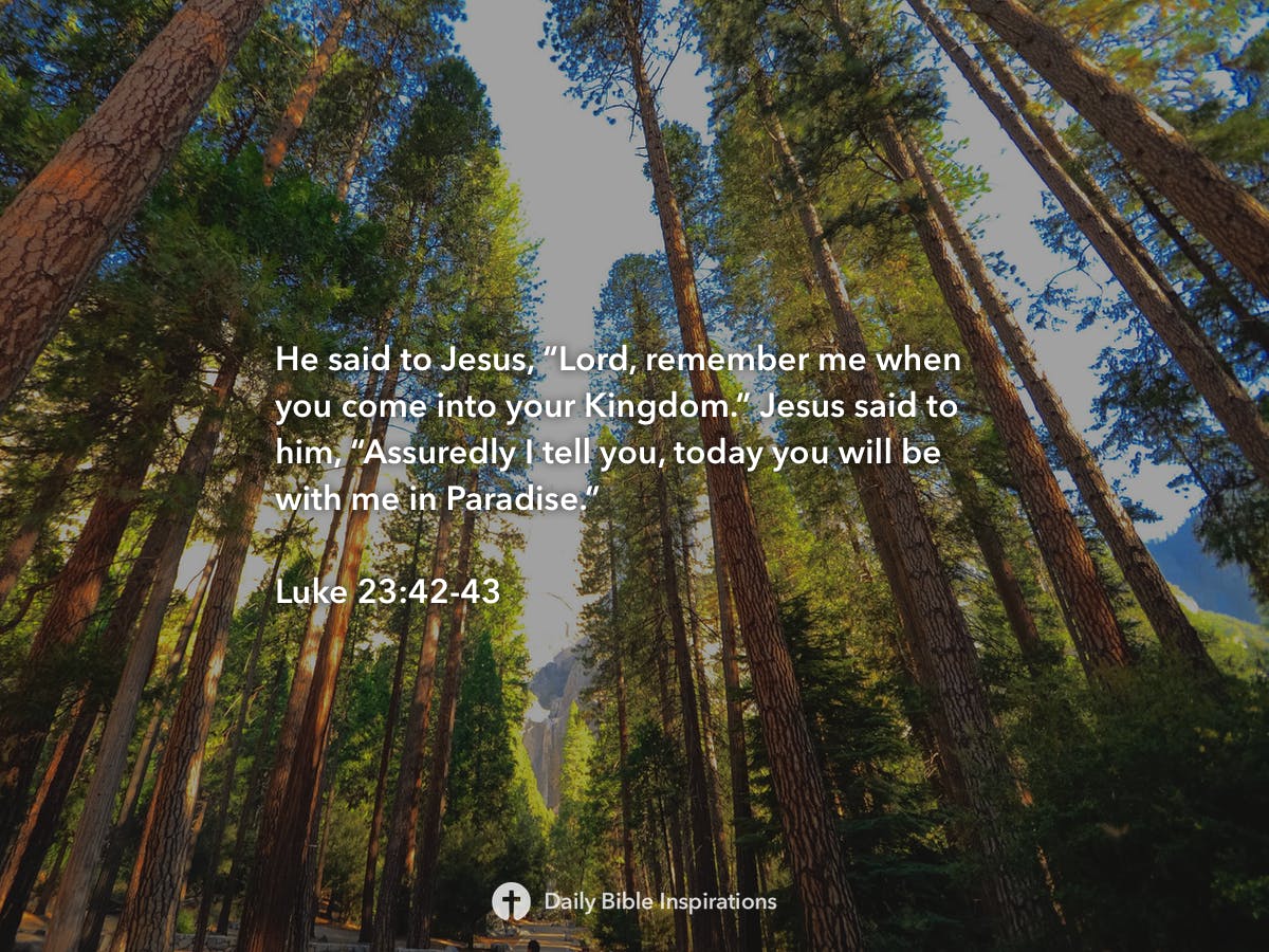 Luke 23:42-43 - Daily Bible Inspirations