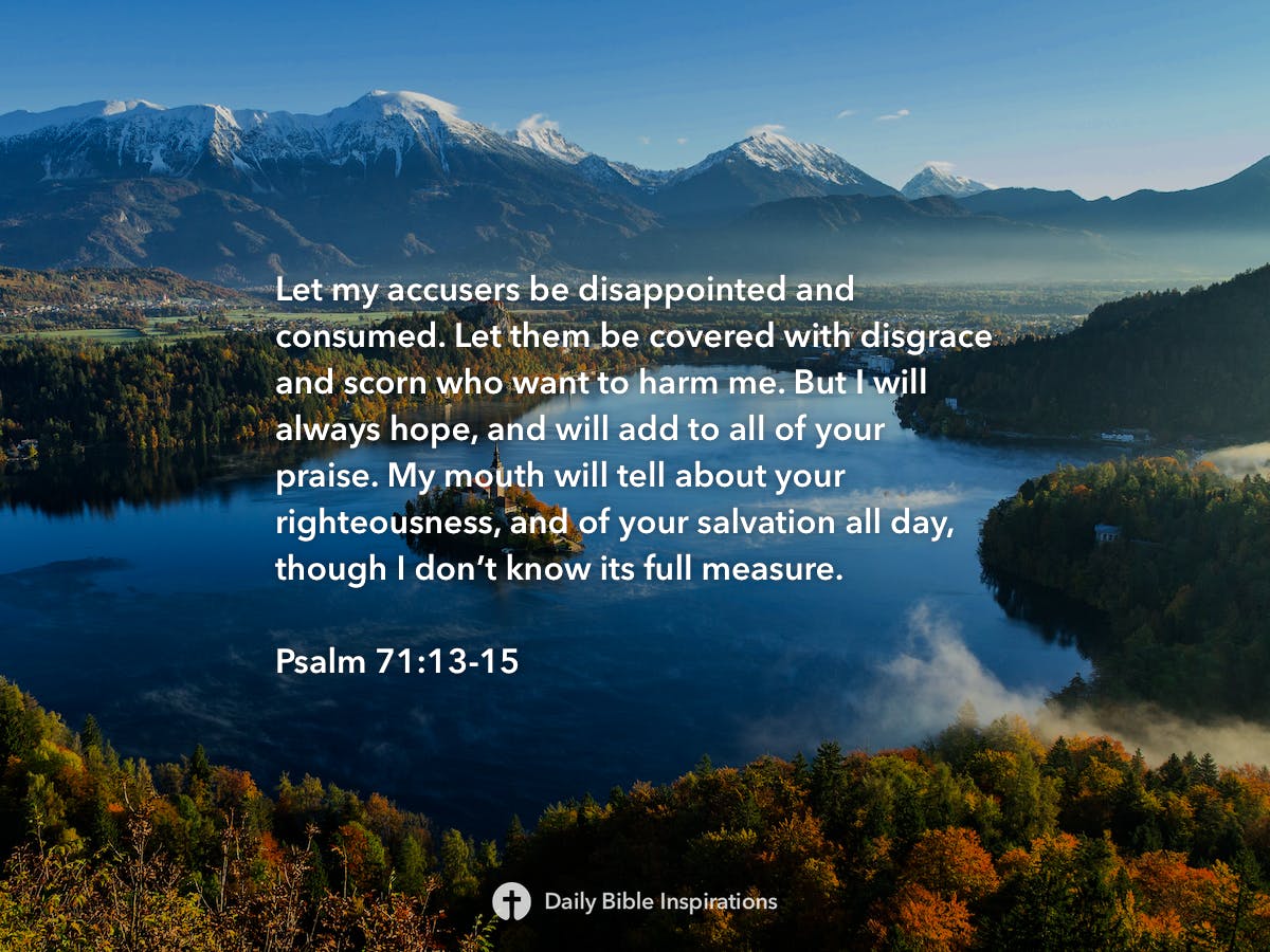 Psalm 71:13-15 - Daily Bible Inspirations
