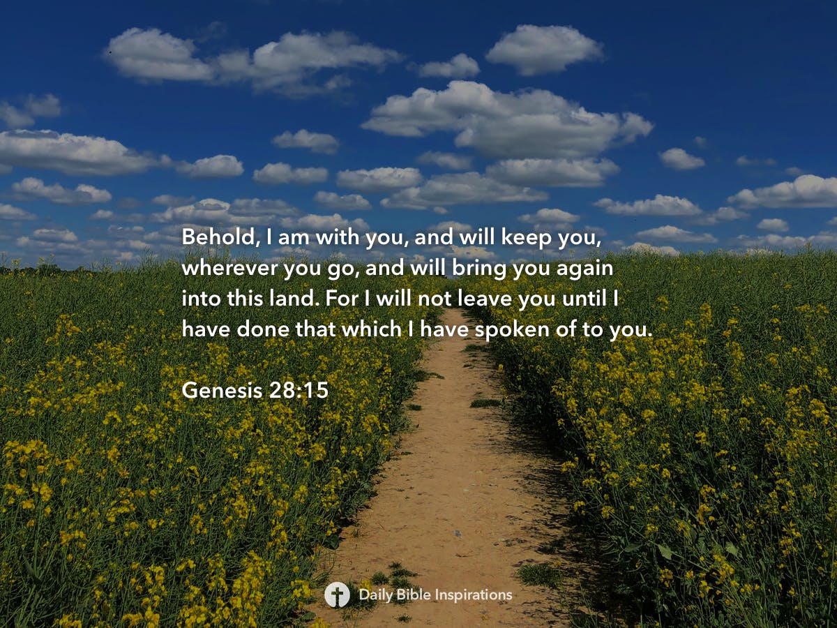Genesis 28:15 - Daily Bible Inspirations