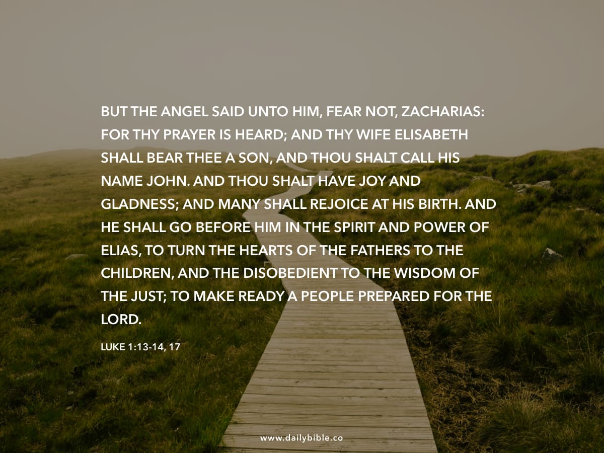 Luke 1:13-14, 17 - Daily Bible Inspirations