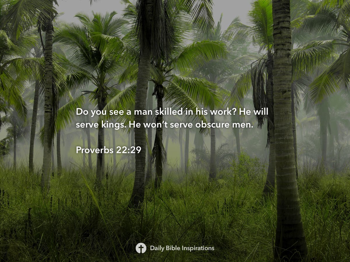 Proverbs 22:29 - Daily Bible Inspirations