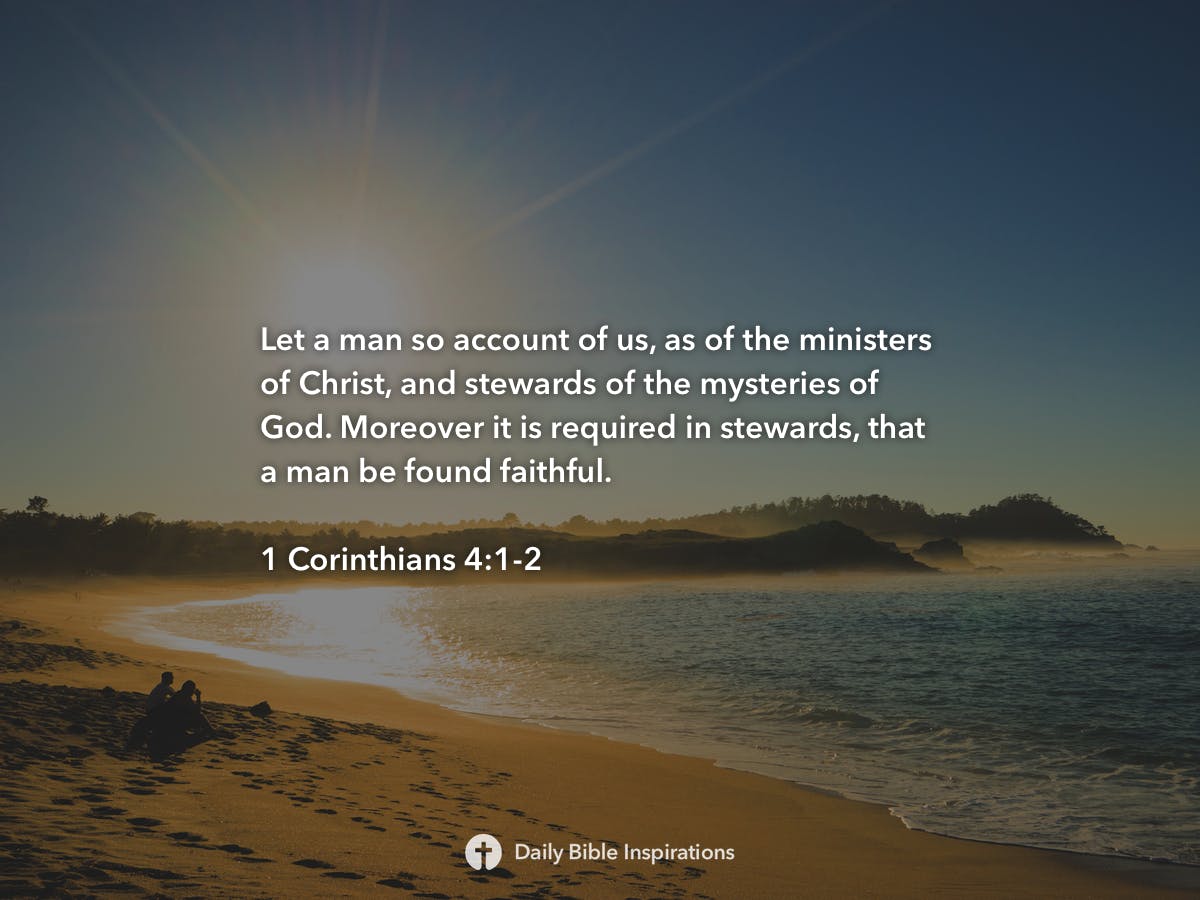 1 Corinthians 4:1-2 - Daily Bible Inspirations