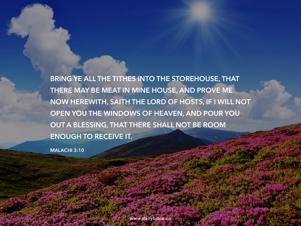 Malachi 3:10 - Daily Bible Inspirations