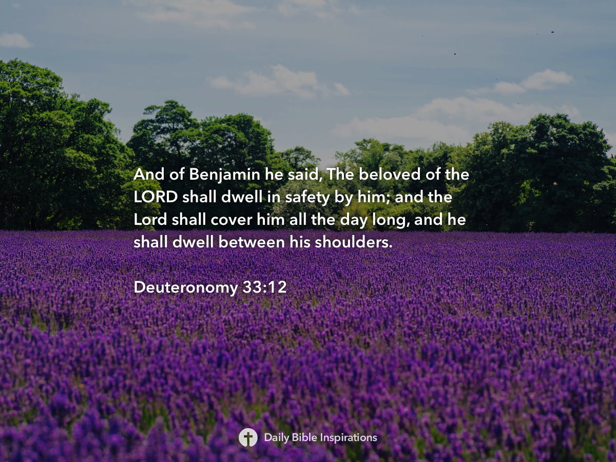Deuteronomy 33:12 - Daily Bible Inspirations