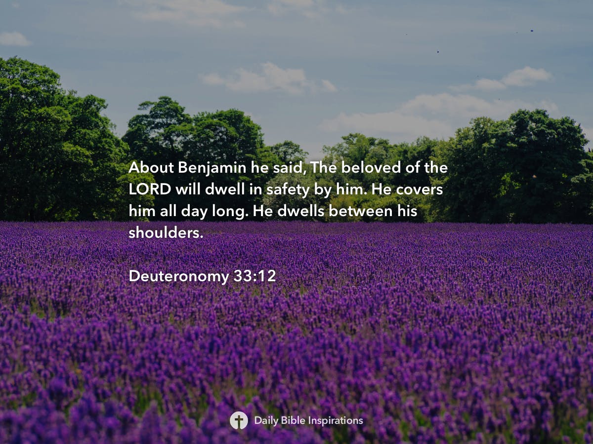 Deuteronomy 33:12 | Daily Bible Inspirations