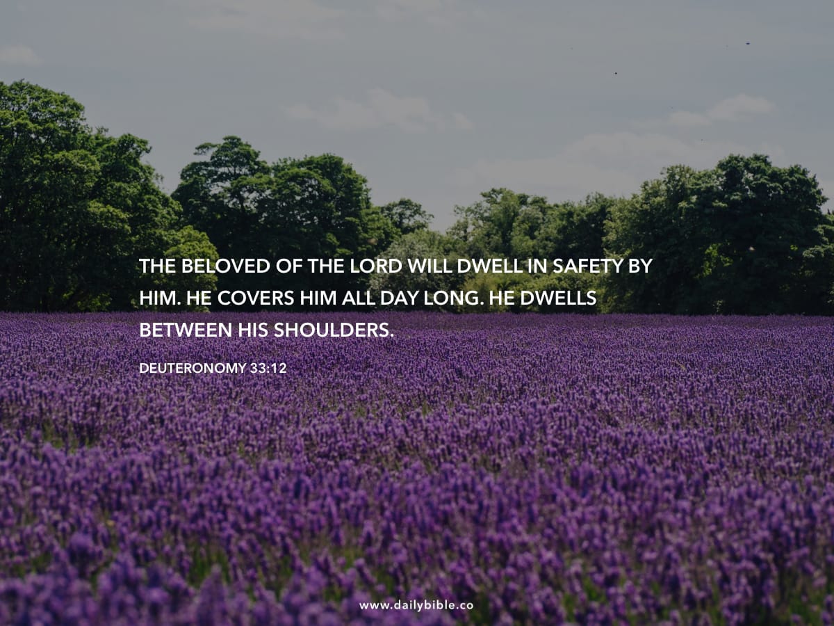 Deuteronomy 33:12 - Daily Bible Inspirations