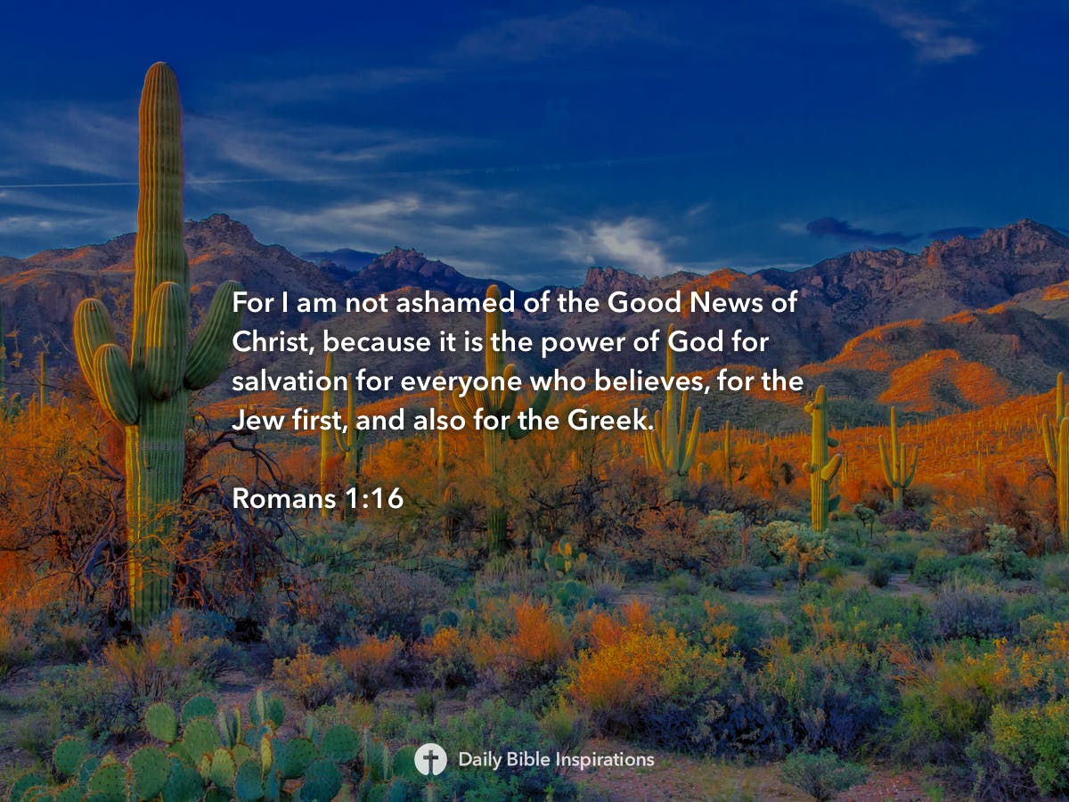 Romans 1:16 | Daily Bible Inspirations