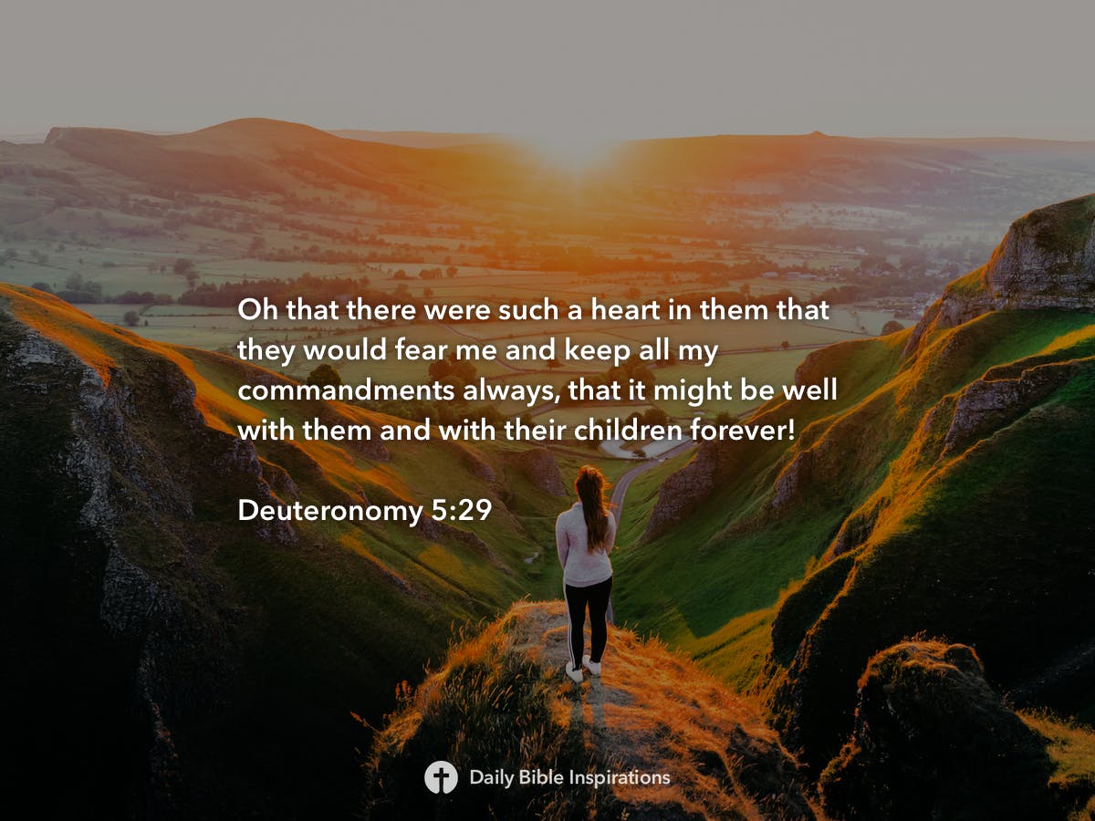 Deuteronomy 5:29 - Daily Bible Inspirations