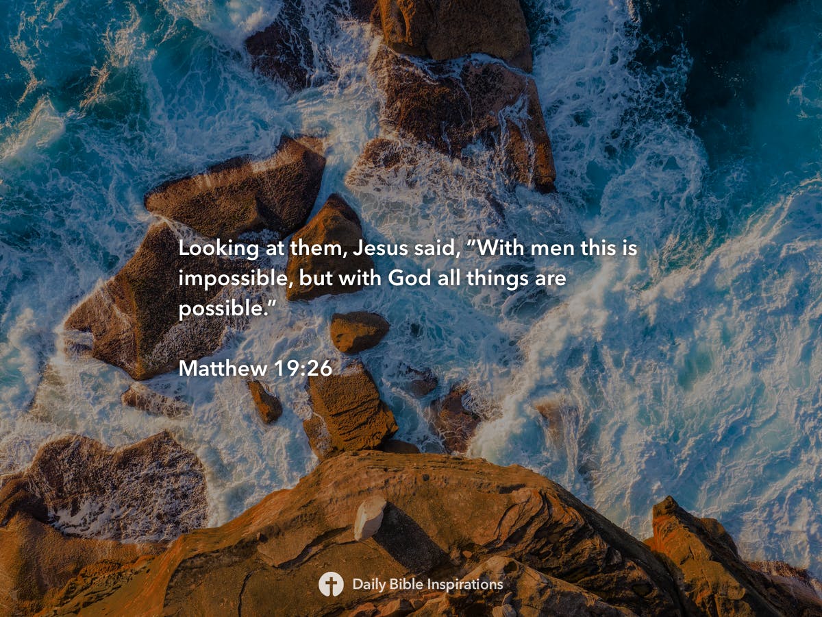 Matthew 19:26 | Daily Bible Inspirations