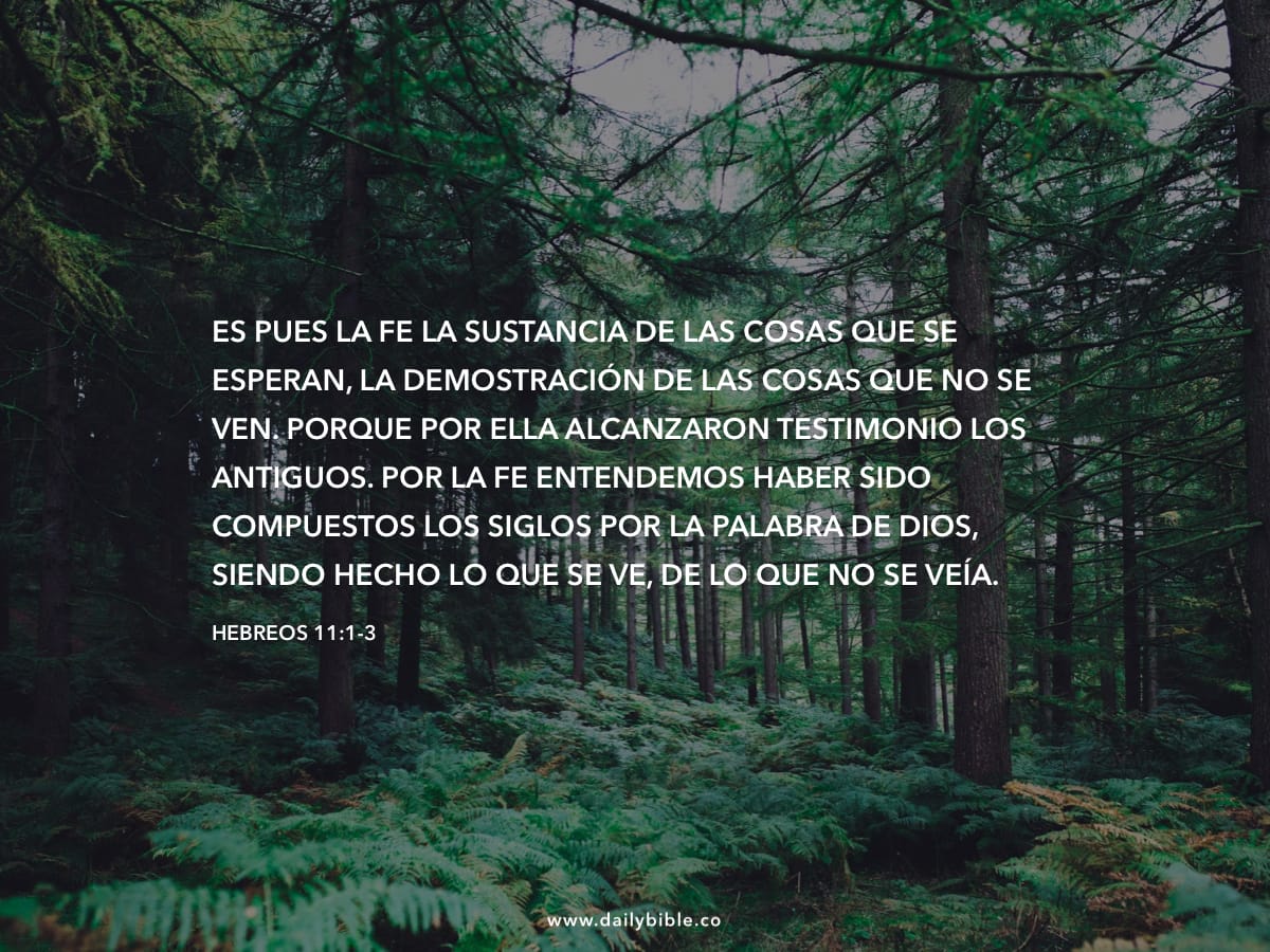 Hebreos 11:1-3 - Inspiraciones Bíblicas Diarias