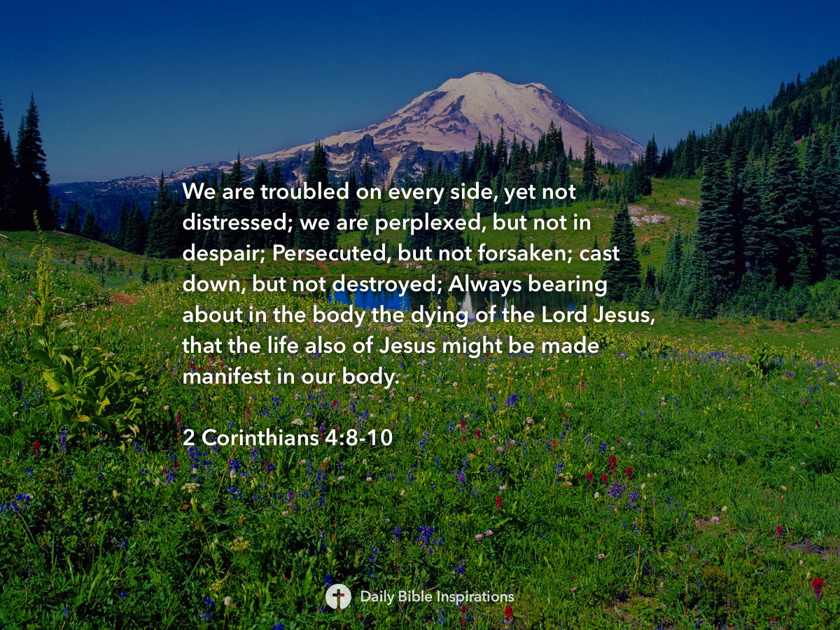 2 Corinthians 4:8-10 | Daily Bible Inspirations