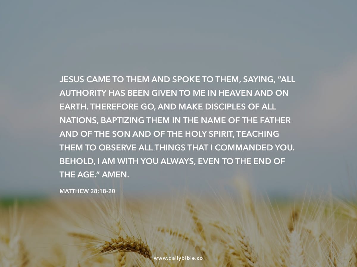 Matthew 28:18-20 - Daily Bible Inspirations