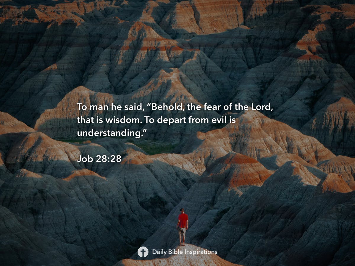 Job 28:28 - Daily Bible Inspirations