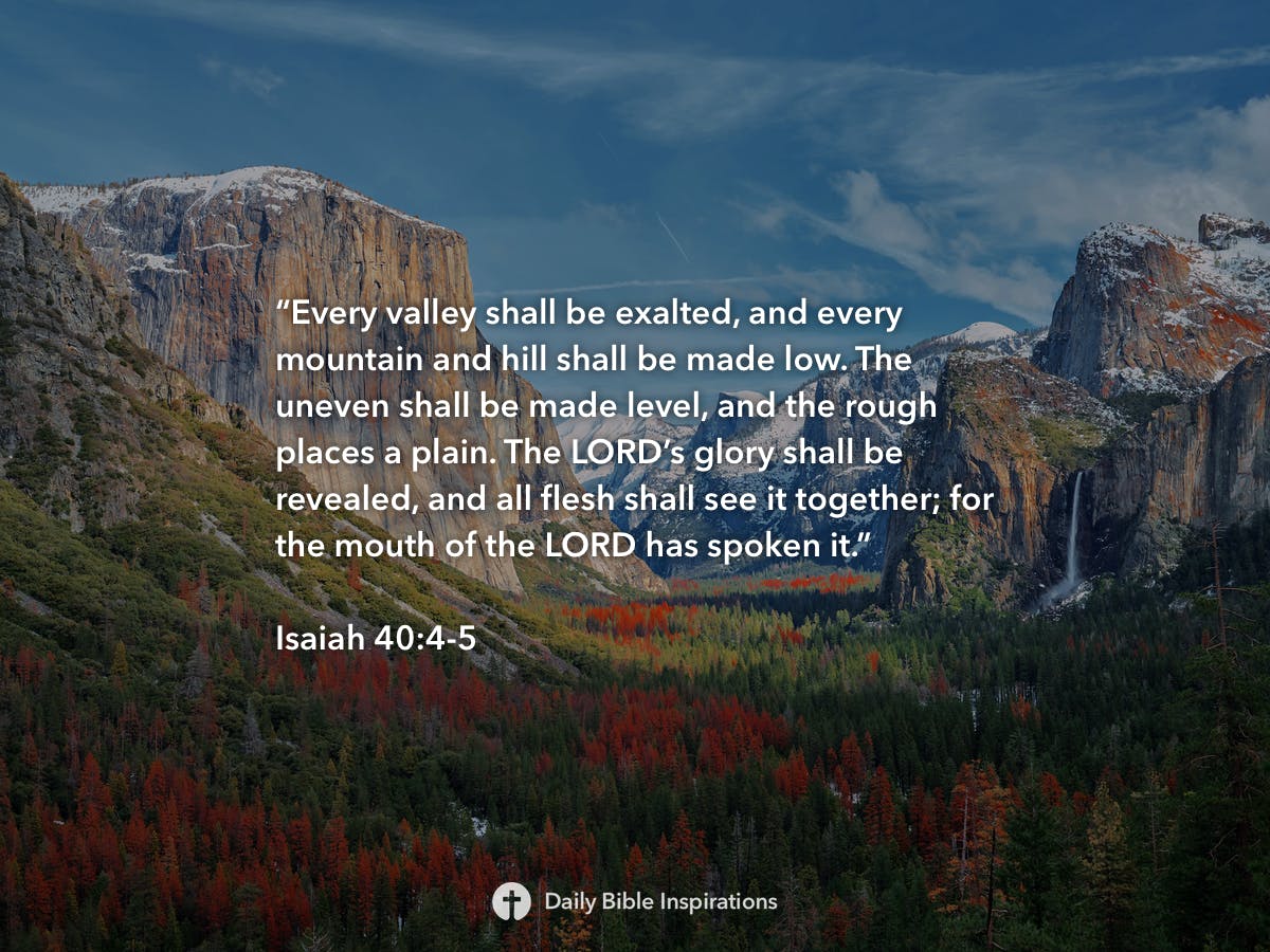 Isaiah 40:4-5 | Daily Bible Inspirations