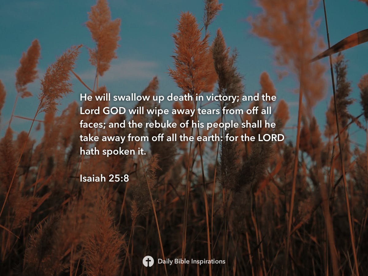 Isaiah 25:8 - Daily Bible Inspirations