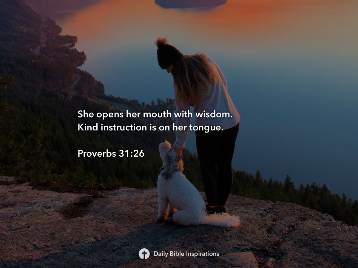 Proverbs 31:26 - Daily Bible Inspirations